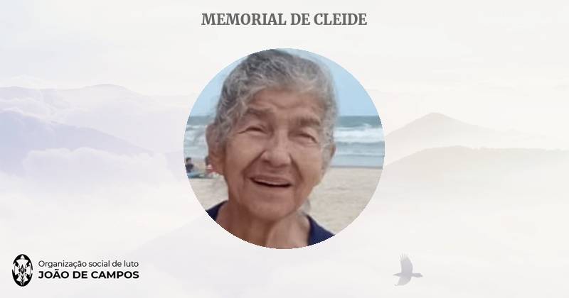 Memorial de CLEIDE APARECIDA RODRIGUES DE SOUZA - João de Campos